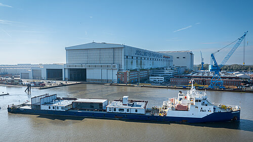 Meyer Werft stellt erste Bauteile für Konverterplattform „DolWin delta ...