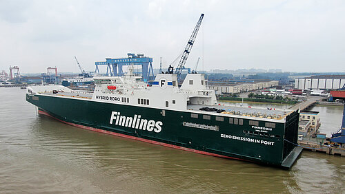 Drittes Hybrid-RoRo-Schiff an Finnlines abgeliefert - Schiff & Hafen